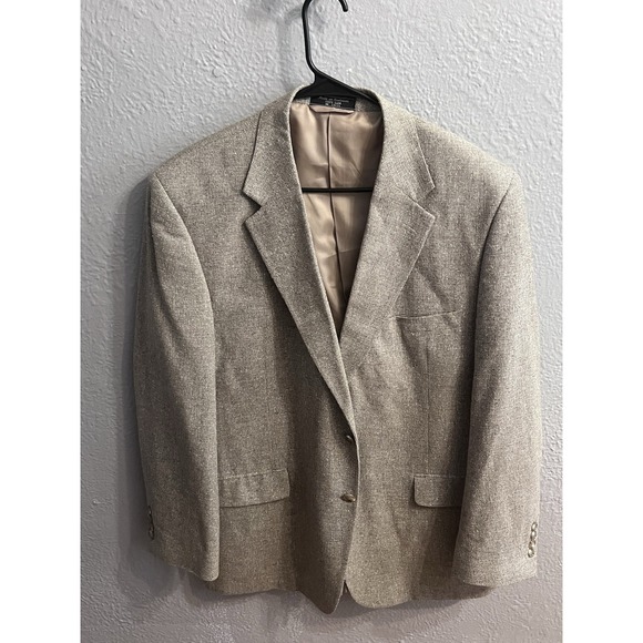 Suits & Blazers | Vintage Bert Pulitzer 44r Tan Silk Men Blazer Suit ...